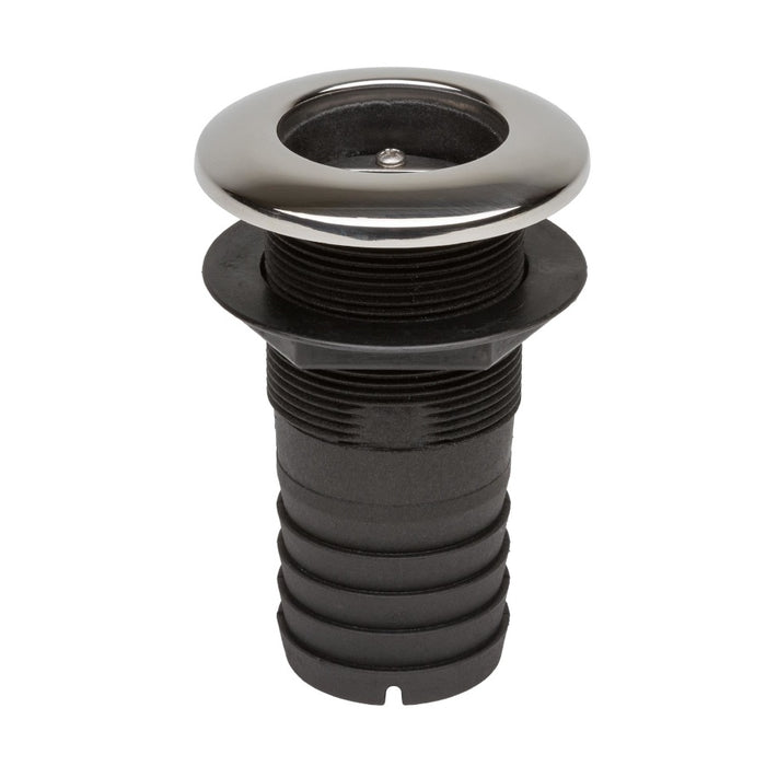 Thru hull with valve