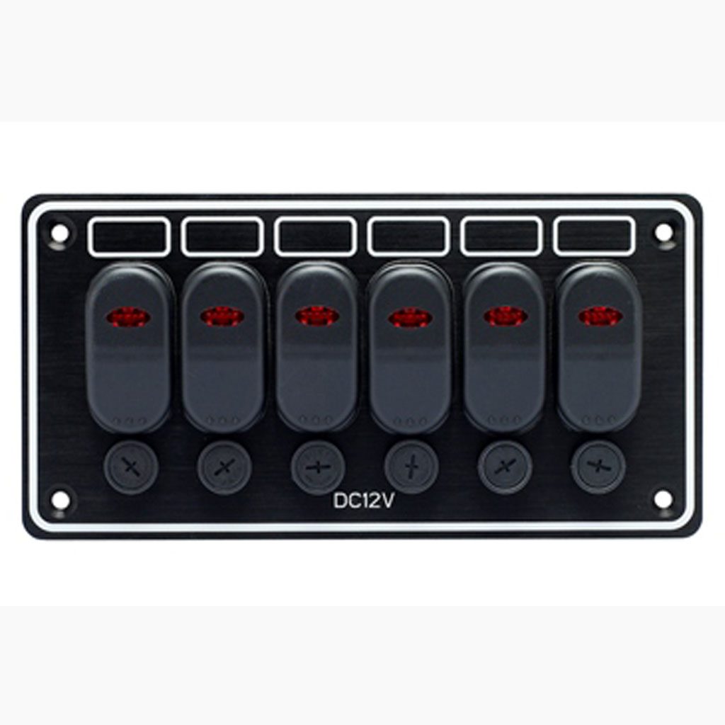 Waterproof Switch Panel 6 Gang